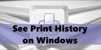 How to See Print History On Windows 10/11
