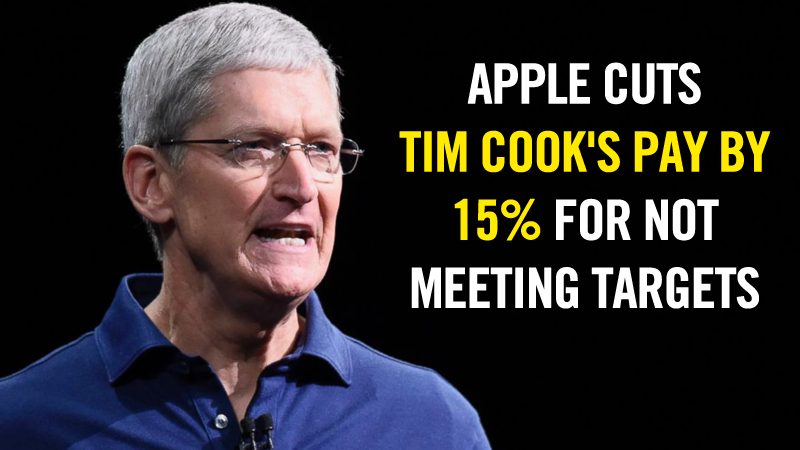 Apple Cuts Tim Cooks Salary By 15 For Not Meeting Targets