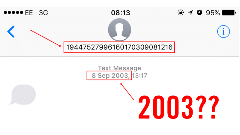 Here's Why People Are Receiving Weird Text Messages From 2003