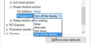 How to Set Your Power Button to Turn Off the Display in Windows 10
