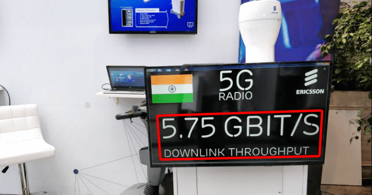 WoW! Ericsson Demonstrates 5.75Gbps 5G Network Setup In India