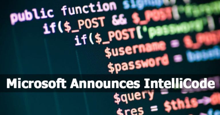Microsoft Announces IntelliCode: Tool To Improve Your Code Quality