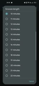 How to Change the Default Snooze Time for Alarm on Android