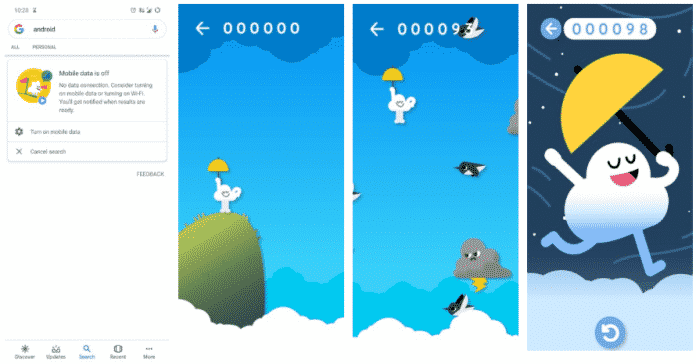 No internet? The Google App Has A New Hidden Game