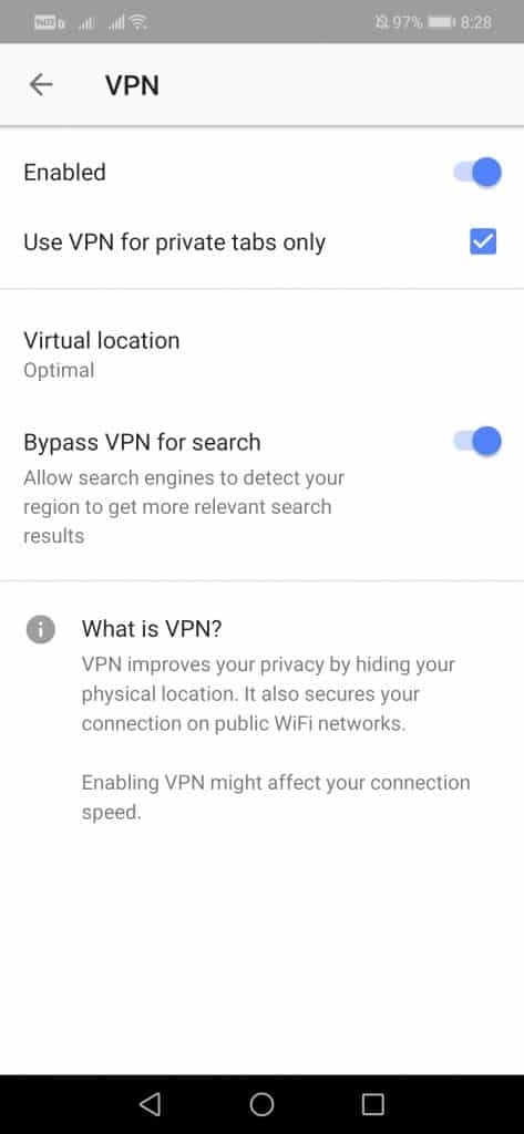 How To Safely Browse The Web With Opera's Free VPN On Android