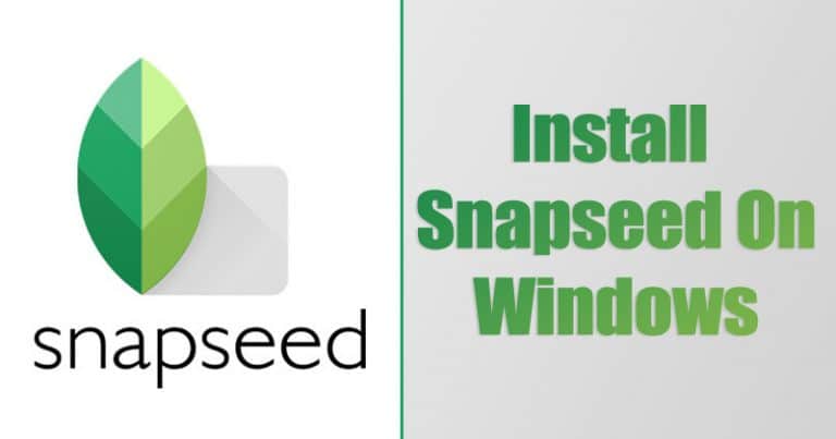 Snapseed For PC - How To Install & Use The App On Windows