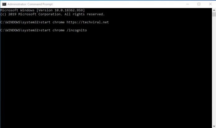 How To Open any Website on Chrome via Command Prompt