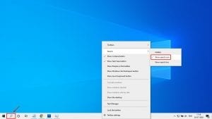 How To Remove the Search Bar From Taskbar on Windows 10