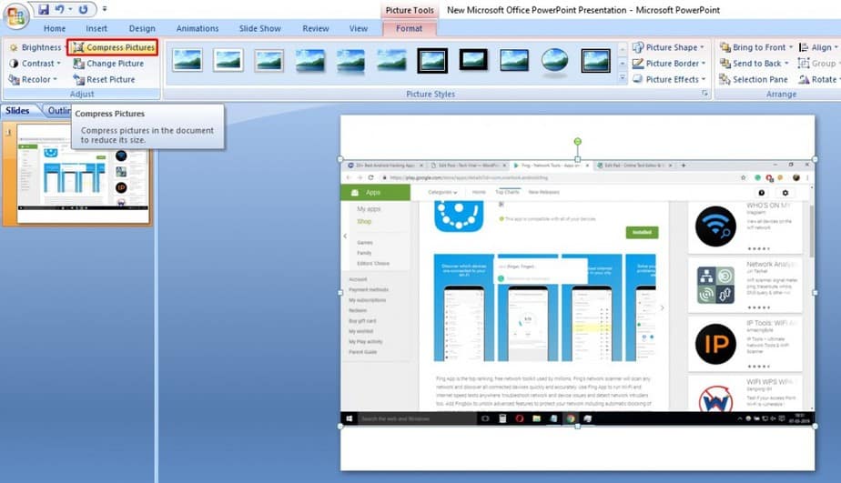 Here's How to Compress Images with Microsoft Powerpoint