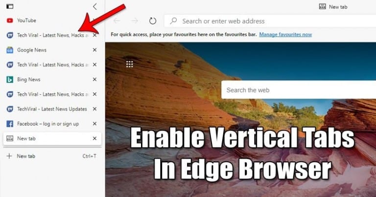 How To Enable Vertical Tabs in Microsoft Edge Browser How To Enable Vertical Tabs in Microsoft Edge Browser
