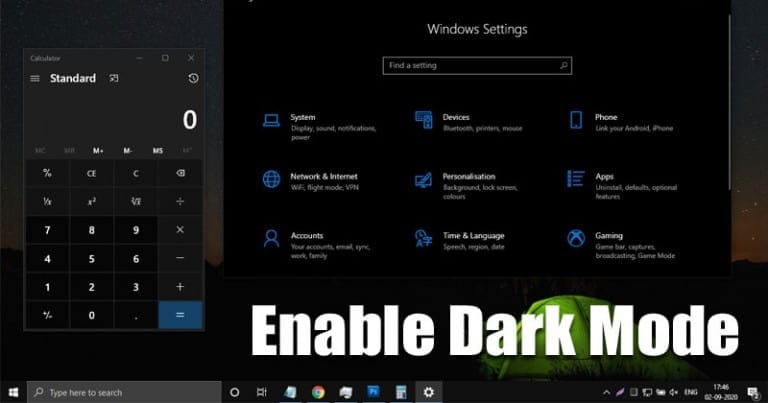 How To Enable Dark Mode in Windows 10