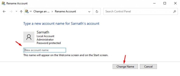 How To Change User Account Name in Windows 10 (Login Name)