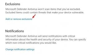 How to Exclude Files & Folders from Windows Defender