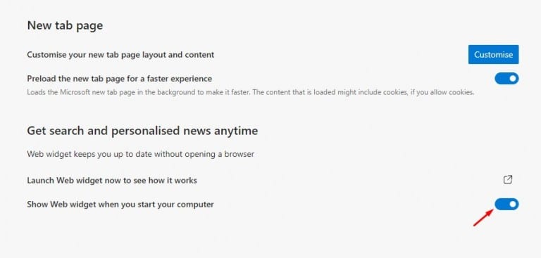 How to Enable News & Weather Widget On Microsoft Edge