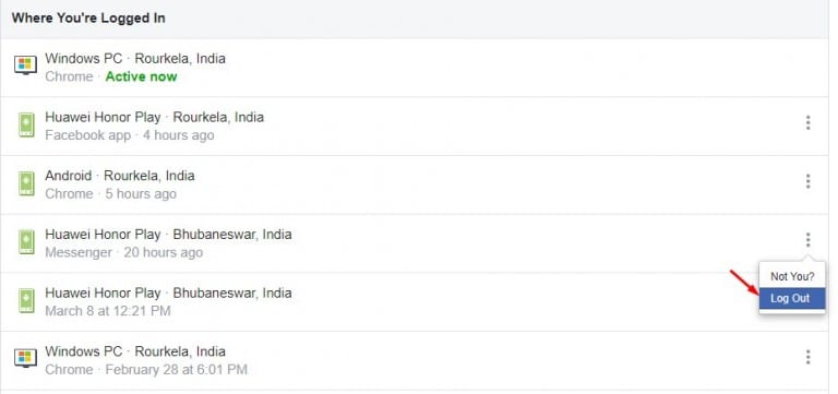 How to Find & Remove Other Devices Logged Into Your Facebook