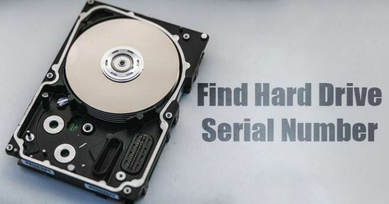 How to Find Hard Drive Serial Number in Windows 10 & 11