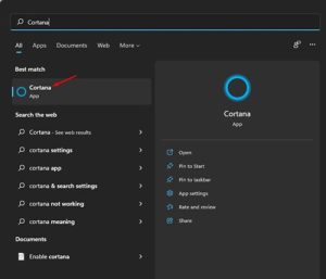 How to Enable/Disable Cortana in Windows 11