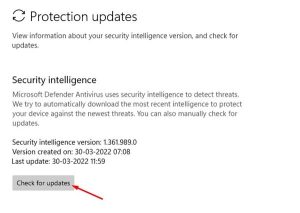 How to Manually Update Windows Security on Windows 11