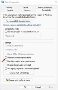 How to Disable Fullscreen Optimizations for Apps in Windows 11