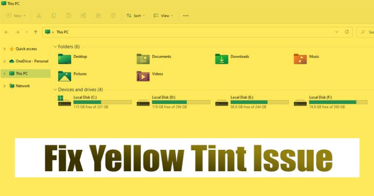 How to Fix Yellow Tint Issue on Windows 11 Screen (8 Best Ways)