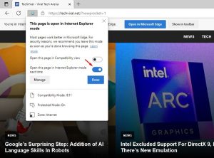 How to Enable Internet Explorer (IE) Mode in Microsoft Edge