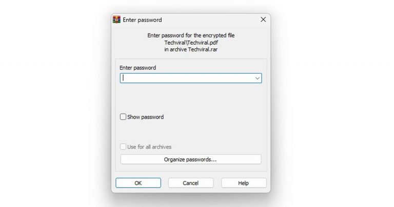 How to Password Protect RAR Files on Windows 11