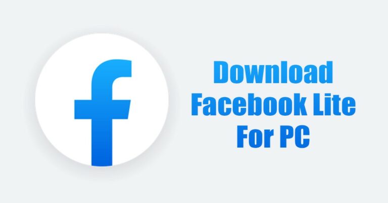 Download Facebook Lite for PC (Windows)