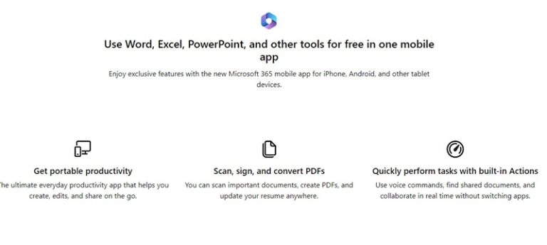 Download Microsoft 365 Mobile App (Latest Version)