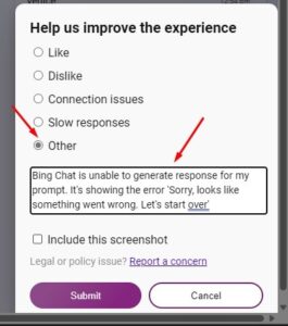 How to Fix 'Something Went Wrong' Error in Bing Chat