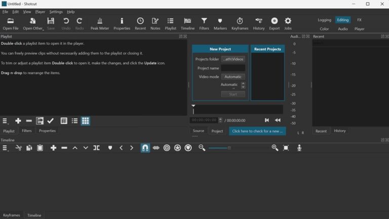 Shotcut Video Editor Download for PC (Windows 11/10/7)