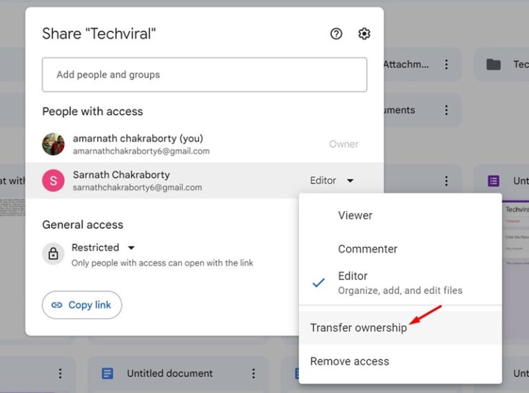 How to Transfer Ownership of Google Drive Files & Folders
