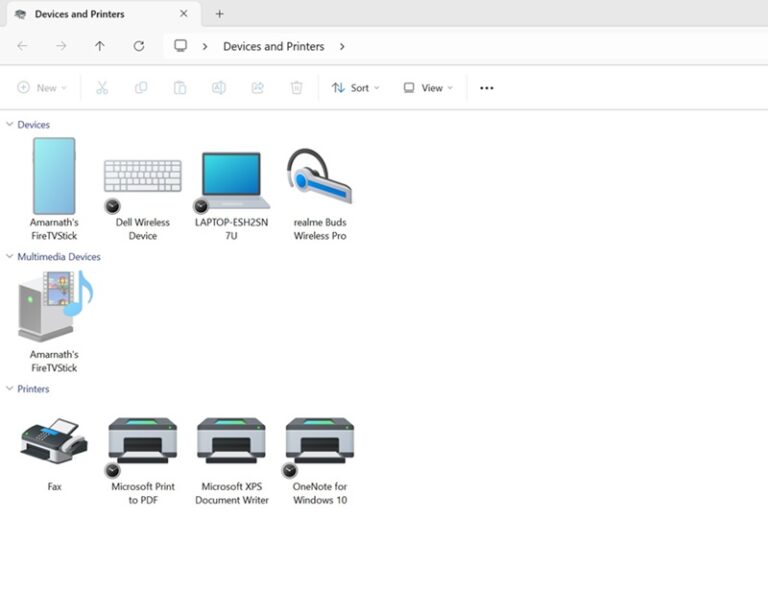 How to Open 'Devices and Printers' in Windows 11