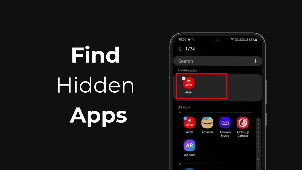 How to Find Hidden Apps on Samsung Phone