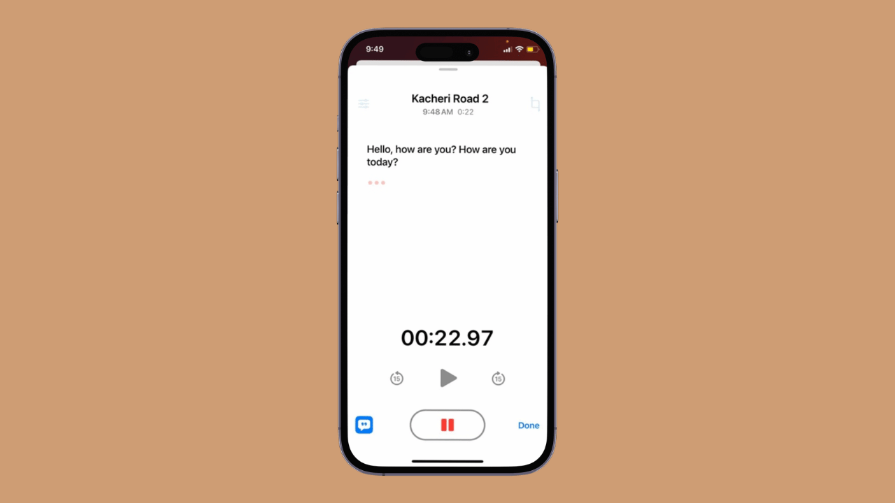 How to Use Live Transcripts in Voice Memos on iPhone