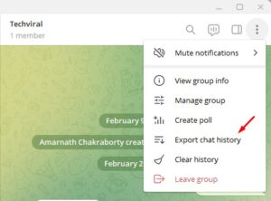 How to Export Telegram Chat History