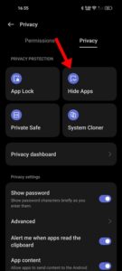 How to Hide Apps in Realme Phones